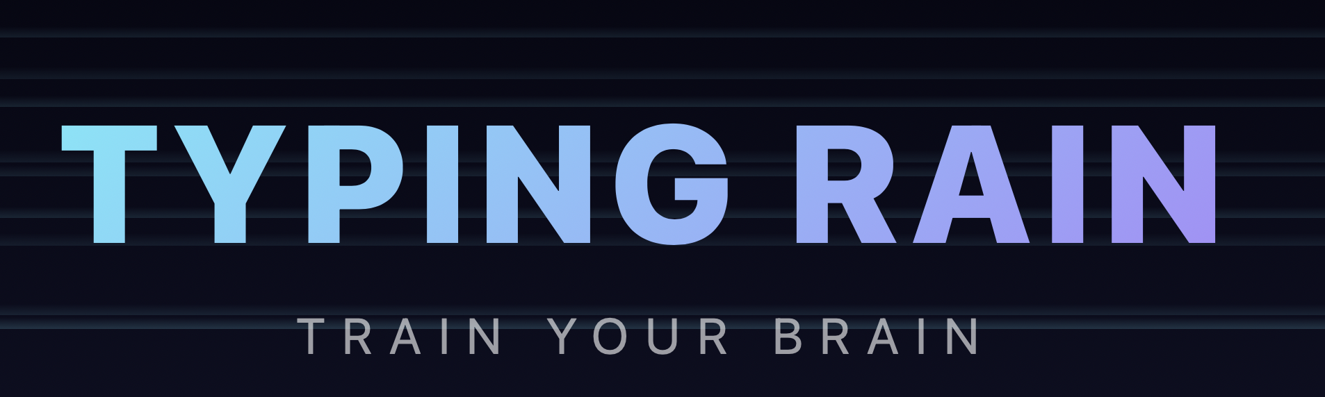 TYPING RAIN — Brain Training Typing Game